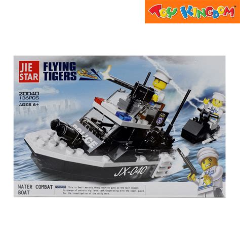 Jie Star Blocks Flying Tigers Water Combat Boat 136 Pcs Building Blocks