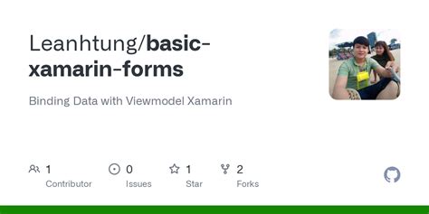 github leanhtung basic xamarin forms binding data with viewmodel xamarin