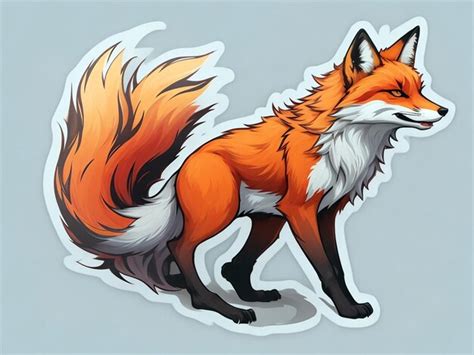 Premium Ai Image Vector Design Fox 0n Whithe Background 04