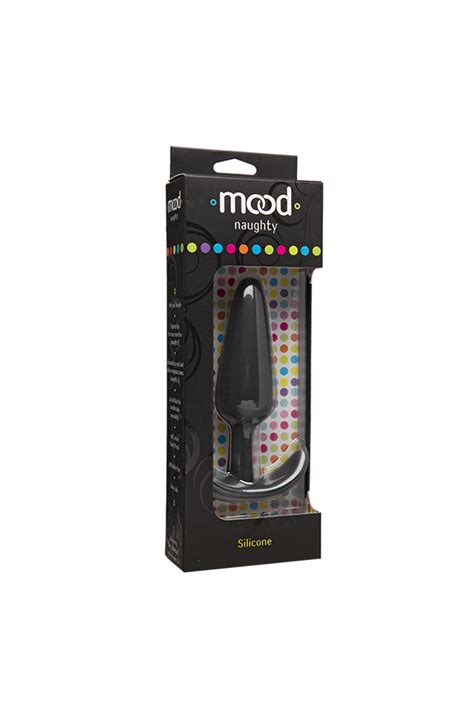 Doc Johnson Mood Naughty 1 Silicone Butt Plug Black Assorted S