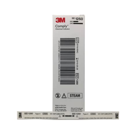 Comply Steam Indicator Strips 1250 ยี่ห้อ 3m 240ชิ้นกล่อง