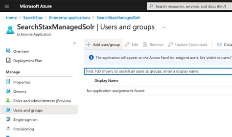 Single Sign On Azure AD SearchStax Managed Search Docs