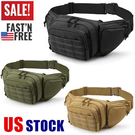 Concealed Carry Fanny Pack Holster Tactical Military Pistol Waist Pouch Gun Bag International