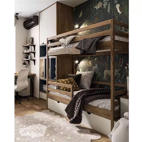 ТОП 10 дизайнерских проектов уютных и практичных спален для двоих детей Интерьер Шикарные