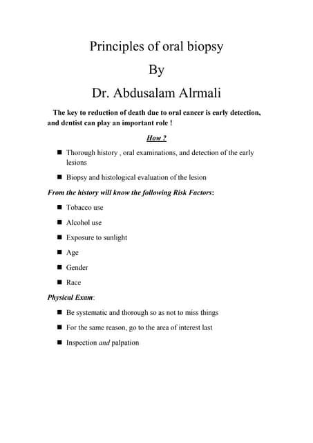 Biopsy Ppt