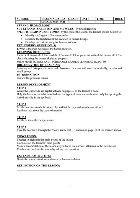Grade 5 Science And Technology Lesson Plans Term 2 14069