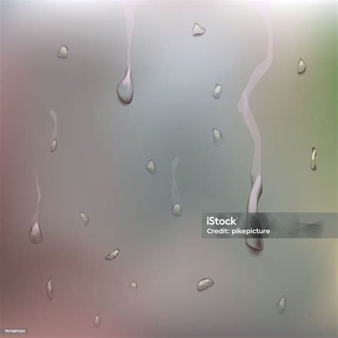 젖은 유리 벡터입니다 비오 날입니다 순수한 방울 응집 현실적인 그림 5월에 대한 스톡 벡터 아트 및 기타 이미지 5월 6월