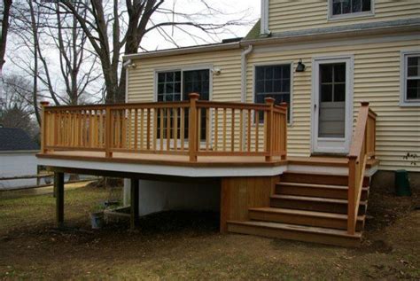 Ipe Deck With Cedar Rail In Stamford Ct Classico Portico New
