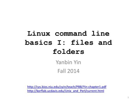 Ppt Linux Command Line Basics I Files And Folders Powerpoint