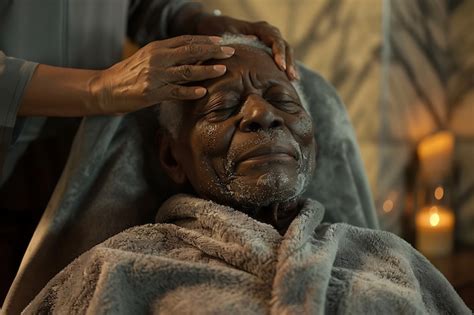 Free Photo Person Enjoying A Scalp Massage At Spa