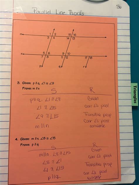 Misscalcul8 Geometry Unit 3 Angles And Lines Interactive Notebook