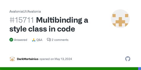 Multibinding A Style Class In Code · Avaloniaui Avalonia · Discussion