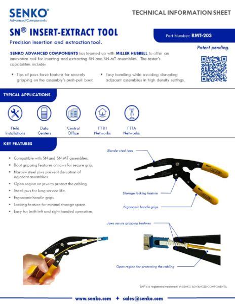 Sn Insert Extract Tool Rmt 203