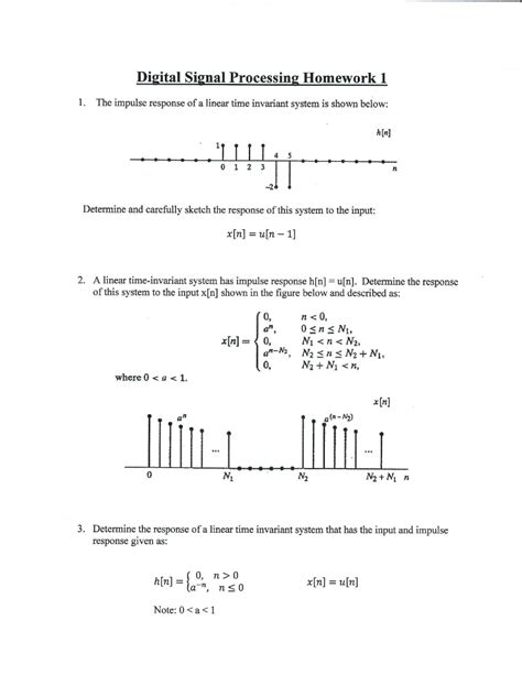 Solved Digital Signal Processing Homework 1 1 The Impulse