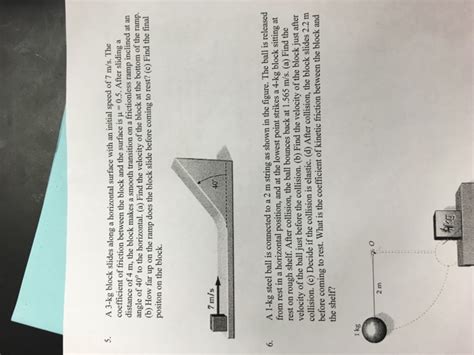 solved a 3 kg block slides along a horizontal surface with