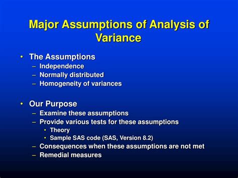 Ppt The Assumptions Of Anova Powerpoint Presentation Free Download Id 5139986