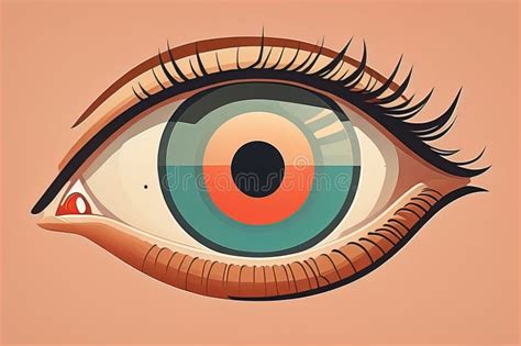 Vector Illustration Of A Beautiful Woman S Eye Ai Generative Stock Illustration Illustration