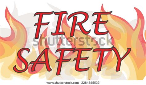Fire Hazard Fire Safety Banner Gas Stock Vector Royalty Free