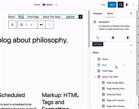 Navigation Block Documentation