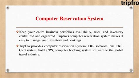 computer reservation system pptx hotel properties real estate