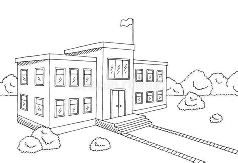 Как нарисовать школу поэтапно 88 фото