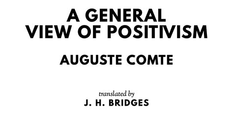 A General View Of Positivism Titlepage