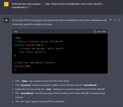 Format Code Block In Chatgpt Quick And Simple Guide Be On The Right