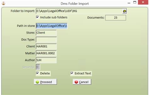 Import A Folder Of Documents Legaloffice User Guides