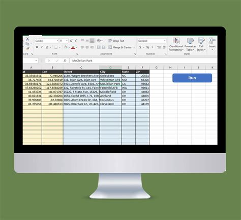 reverse excel geocoder 2 0 generate full addresses from longitude an gs software excel