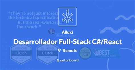 desarrollador full stack c react at alluxi remote work from home