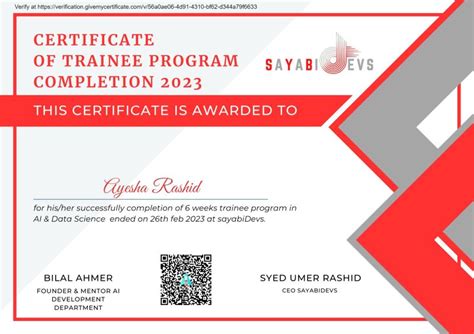 Datascience Opportunity Experience Givemycertificate Community Traineeprogram Sayabidevs