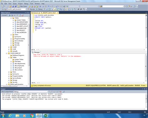 Ms Sql создать таблицу Учебник T Sql Создание объектов базы данных и