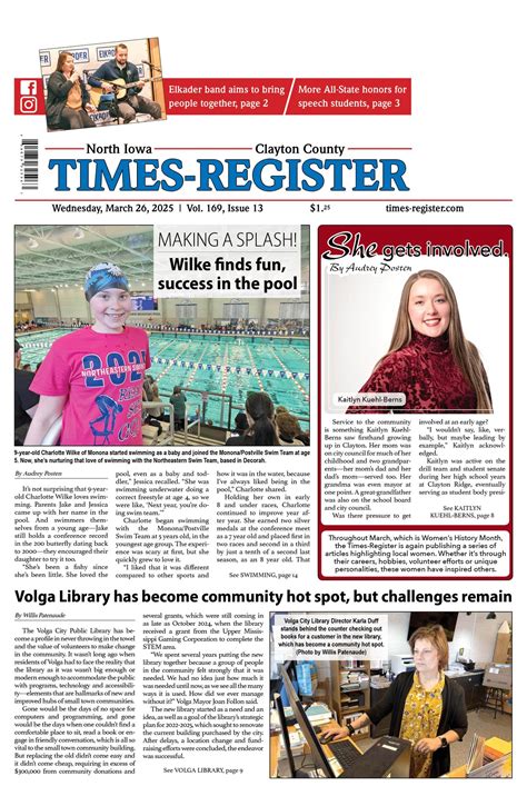 Times Register This Weeks Times Register Is Available On Newsstands And In Mailboxes Now Or