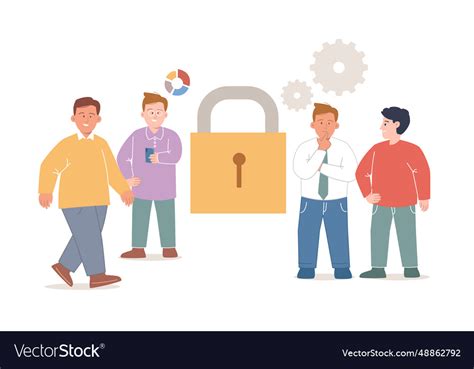 Security Symbol Padlock Key Lock Safeguard Vector Image