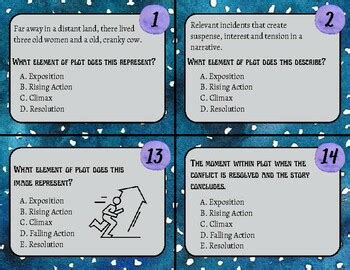 Elements Of Plot Task Cards By Sublime In Sixth TPT