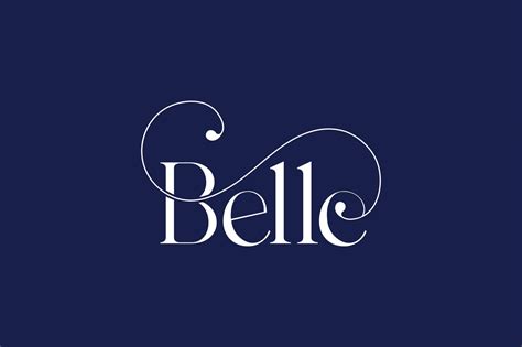 Belle Logo Beauty Brand Logo Ligature Logo Design Fashion Logo