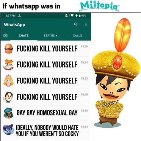 If Whatsapp Was In Miitopia R Miitopia