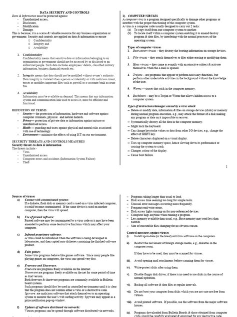 F2 Data Security And Control 06 Pdf Computer Virus Security