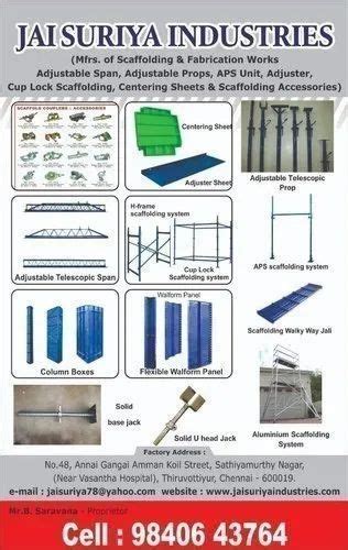 Scaffolding Material For Construction At Rs 85 Kg In Chennai ID 4396457612