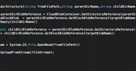 Azure Manage Blob Storage Part 5 Create Folder Structure And Upload A File To Folder