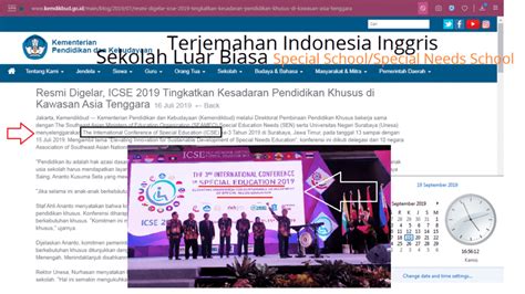 Sekolah Luar Biasa In English Is Special School