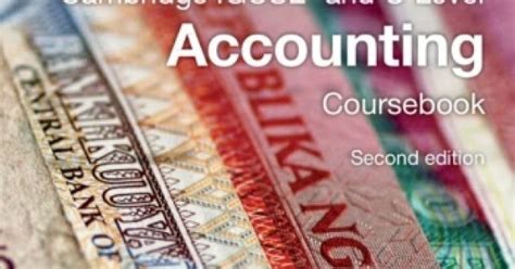 Cambridge Igcse And O Level Accounting Coursebook With Digital Access 2 Years 2 Ed
