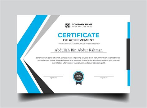 Premium Vector Vector Certificate Of Completion Design And Certificate Template