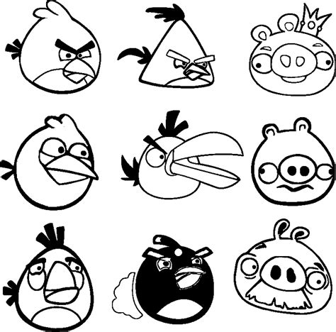 Angry Birds Printable Coloring Pages