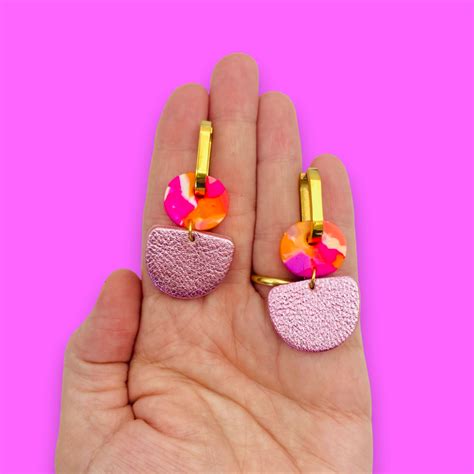 Dainty Hoops Pink Petal Polka Polly