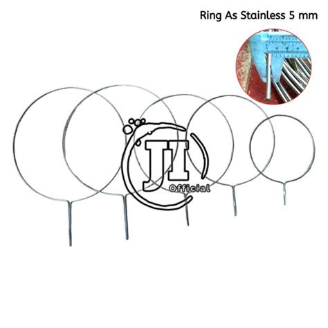 Ring Stainless Serok Ikan Ring Serokan Ikan Kecil Besar Banyak Ukuran Bahan As Stainess 0 5