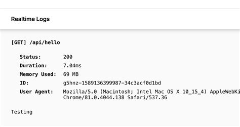 node js vercel next js deployment function logs without third party stack overflow