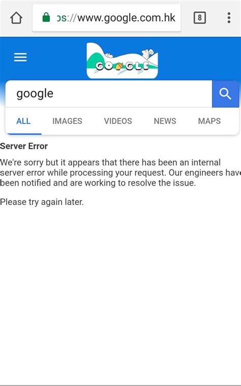 Google Server Crash R Screenshots