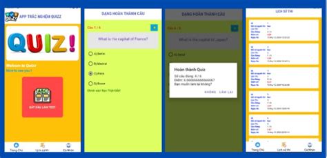 Android Java Sqlite App Thi Trắc Nghiệm Quizz Android Có đầy đủ Chức Năng Tính điểm Số