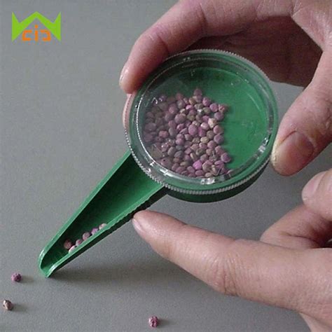 WCIC Garden Sowing Funnel Seed Dispenser Apparatus Farm Tool Adjustable Seed Dial Setting